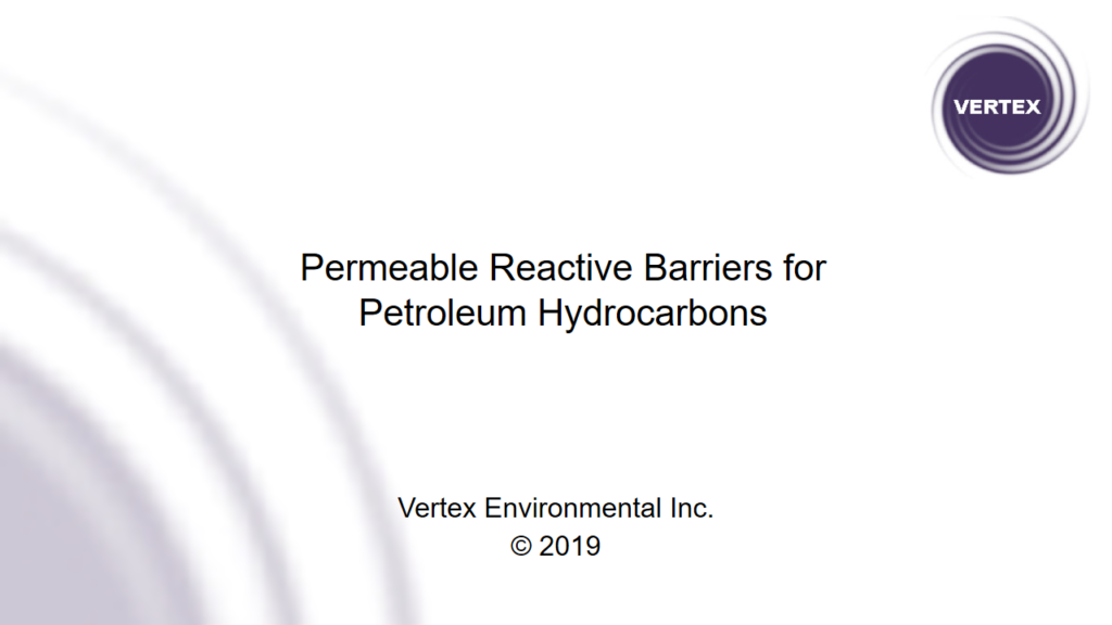Permeable Reactive Barriers for Petroleum Hydrocarbons | VEI ...